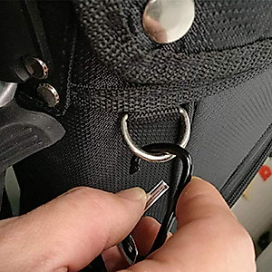 Xintan Tiger Pack of 2 Golf Club Brush Groove Cleaner with Retractable Zip-line and Aluminum Carabiner Cleaning Tools