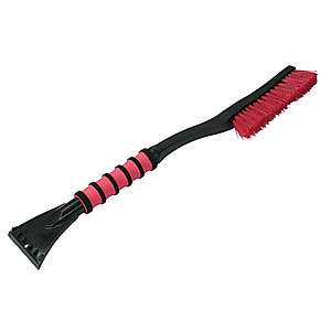 Snow Joe SJBLZD-LED 4-in-1 Telescoping Snow Broom + Ice Scraper (18-Inch) and Mallory 532 Cool-Force 26” Snowbrush with Ice Scraper