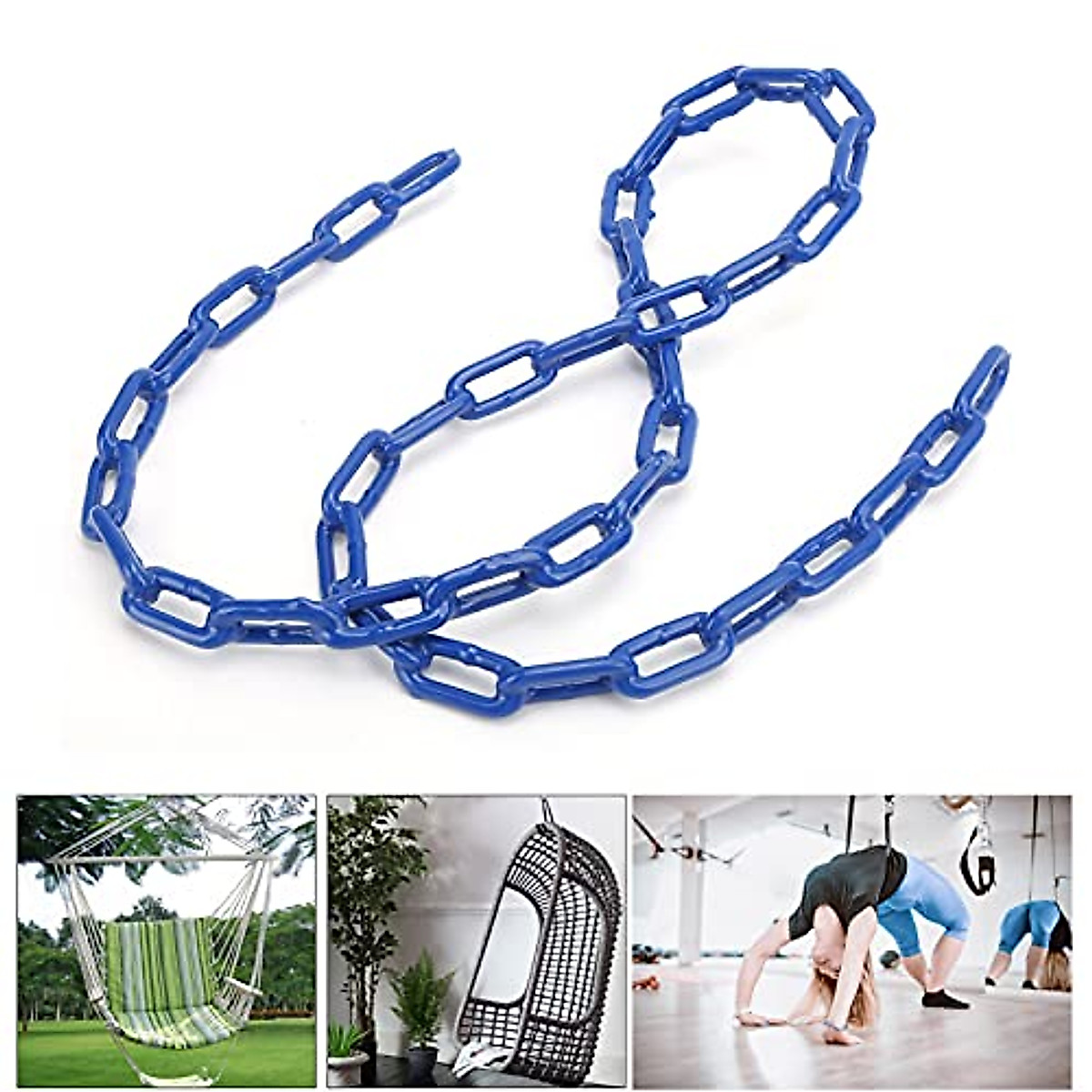 Kid Swing Chain, Stable Fully Coated Swing Chain 1.5m/59in Durable Practical Safe for Swing Set for Family Playground Equipment