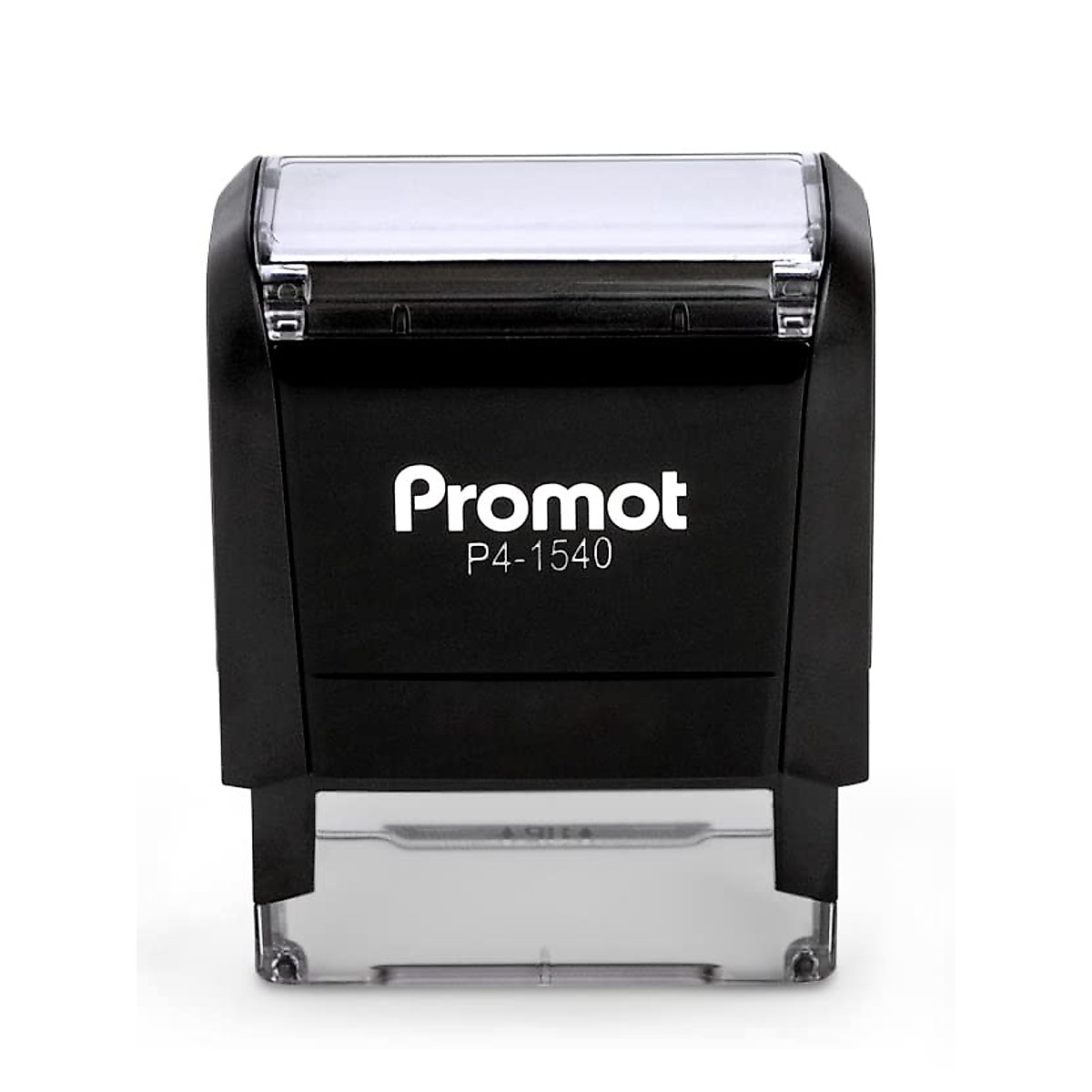 Promot Self Inking 1 Line Custom Stamp - Personalized Name Stamp for Office, Teacher, Address & Business Label Stamp - Choose Font, Ink Color, Pad, Self Inking for Personal & Professional Use - Small