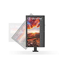 LG 27” 27BN88U-B Ergo IPS UHD 4K Ultrafine™ Monitor (3840x2160) with Ergonomic Stand & C-Clamp, USB Type-C™, DCI-P3 95% (Typ.) & VESA DisplayHDR 400