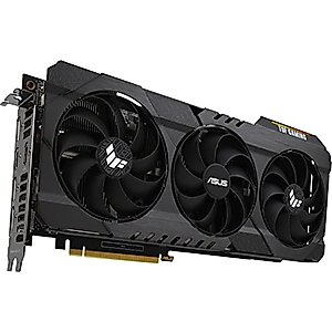 ASUS TUF Gaming NVIDIA GeForce RTX 3060 Ti V2 OC Edition Graphics Card (PCIe 4.0, 8GB GDDR6, LHR, HDMI 2.1, DisplayPort 1.4a, Dual Ball Fan Bearings, Military-Grade Certification, GPU Tweak II)