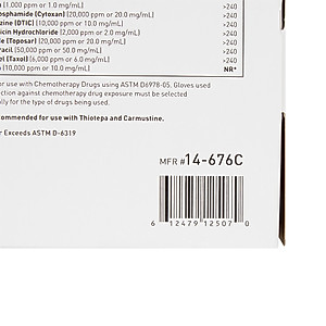 McKesson Confiderm 6.5CX Nitrile Exam Gloves - Powder-Free, Latex-Free, Ambidextrous, Texture, Chemo Tested, Light Blue, Extended Cuff, Size Medium, 100 Count, 10 Boxes, 1000 Total