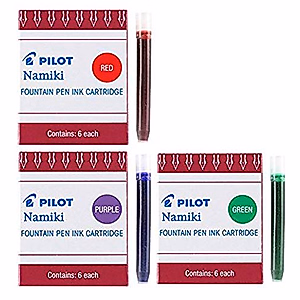 Pilot Namiki IC50 Fountain Pen Ink Cartridge Purple Green Red(69002-69003-69004)