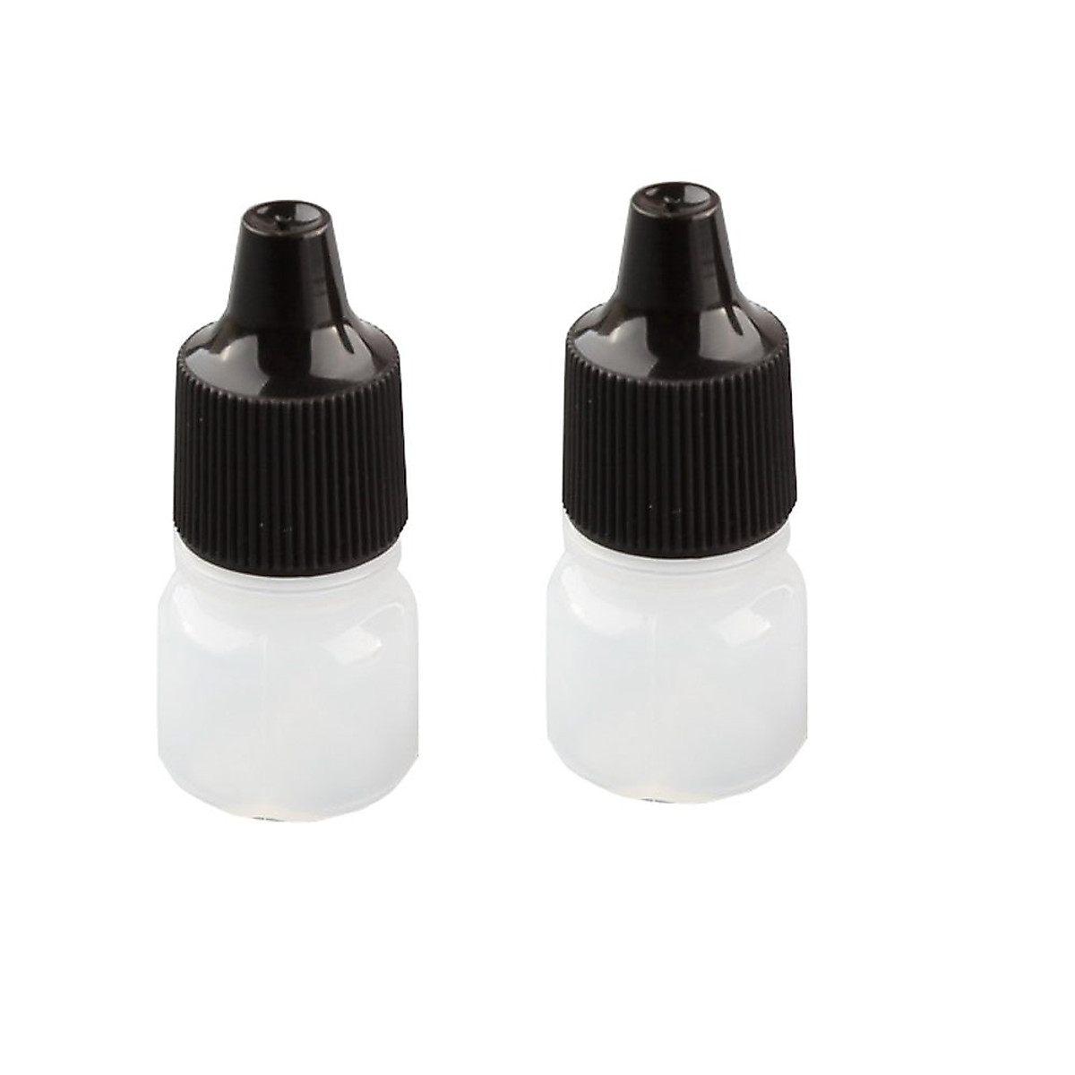 5ml 50pcs Empty Plastic Dropper Bottle/dropping Bottles with Black Cap Drops of Plug Can Removable Plastic Bottle Eye Liquid Dropper