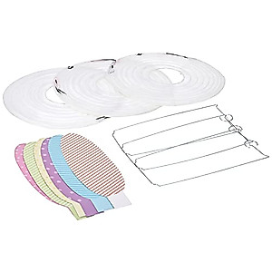 amscan Multicolored Bunny Shaped Paper Lanterns, 3 Ct. | Easter Decoration