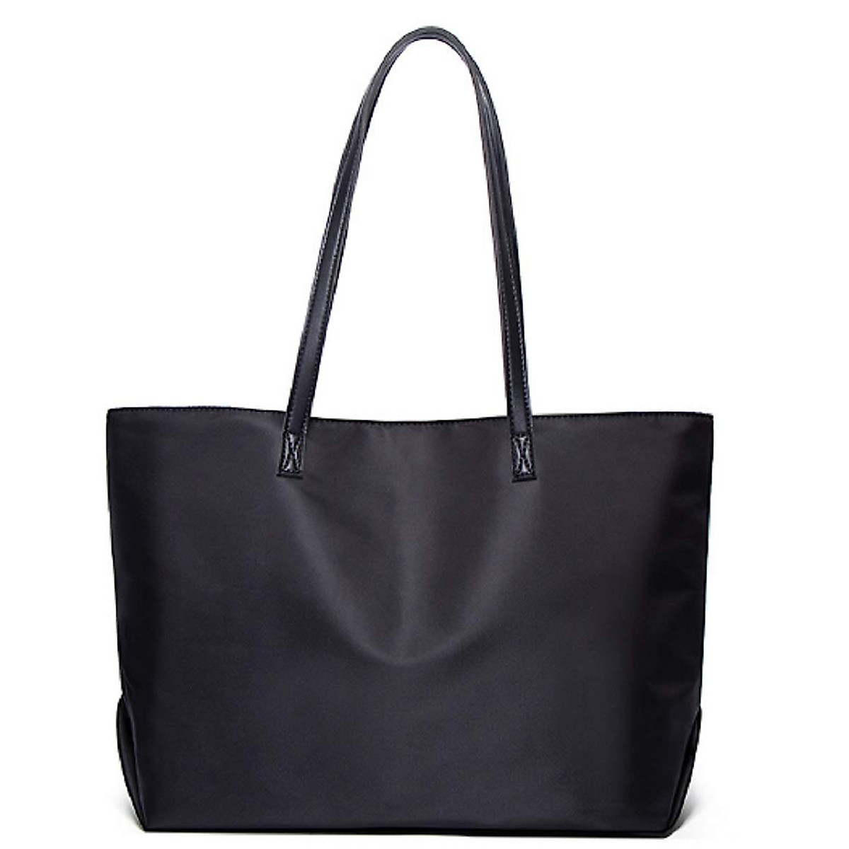 Women Handbag Oxford Fabric Satchel Purse Handbag Vintage Top Handle Handbag Work Tote Bag (Black 2)