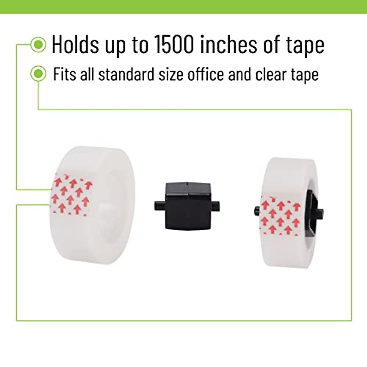 Mr. Pen- Tape Dispenser, Pack of 2, Tape Dispenser Desk, Office Supplies, Desk Supplies, Tape Holder, Tape Dispensers, Black Tape Dispenser, Desktop Tape Dispenser, Tape Desk Dispenser, Organier