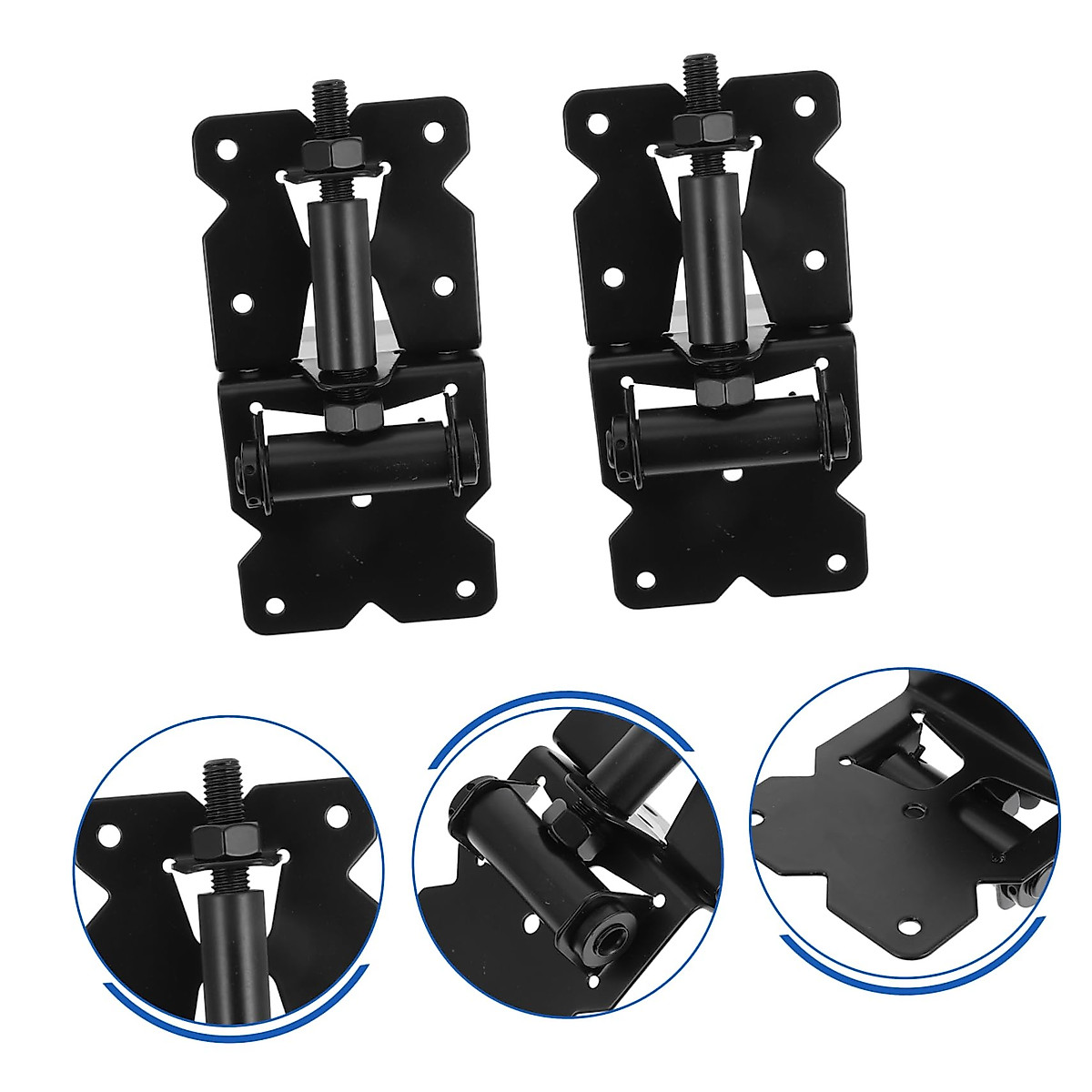 2pcs Fence Hinge Heavy Duty Leash Gate Hinges for Wooden Fences Heavy Duty Stainless Steel Hinges Door Hinges Barn Hinges Metal Hinges Self Closing Gate Hinges Hinges Bolt