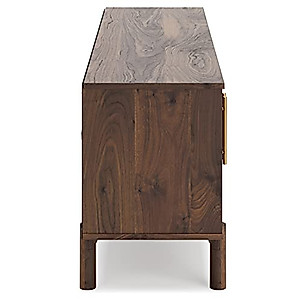 Signature Design by Ashley Calverson Rustic Medium TV Stand Fits TVs up to 63", Brown