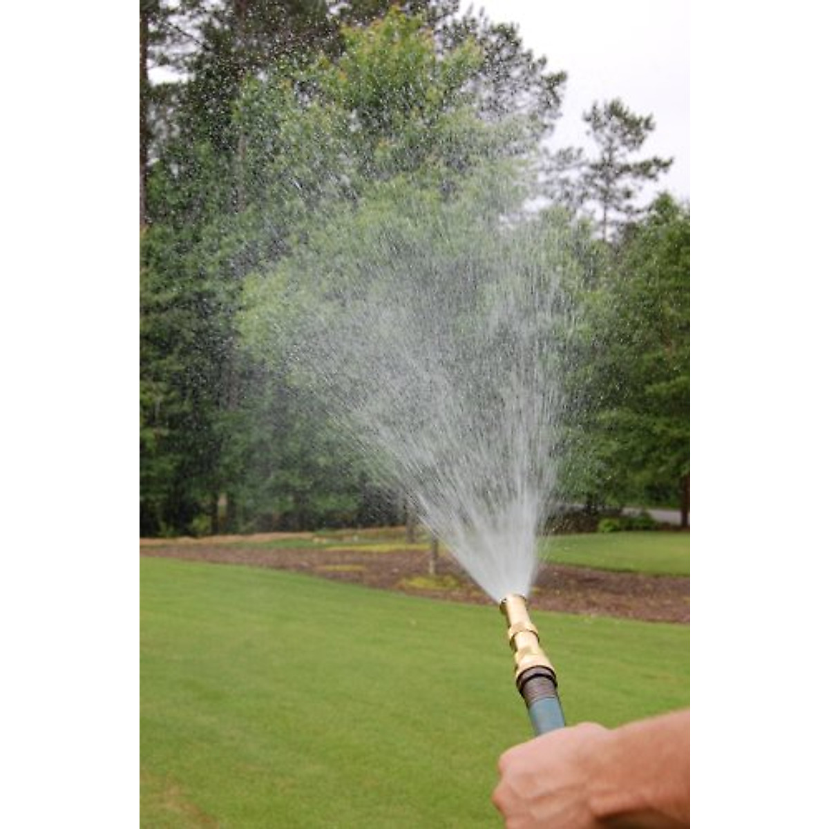 Hose Nozzle ~ Solid Brass ~ Adjustable Spray Patterns ~ Made in USA ~ with Bonus High Pressure Sweeper Nozzle