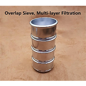 Integrated Lab Test Sieve Diameter 5cm Stainless Metal Wire Mesh Filter Strainer Various Mesh Count (mesh Count 150)