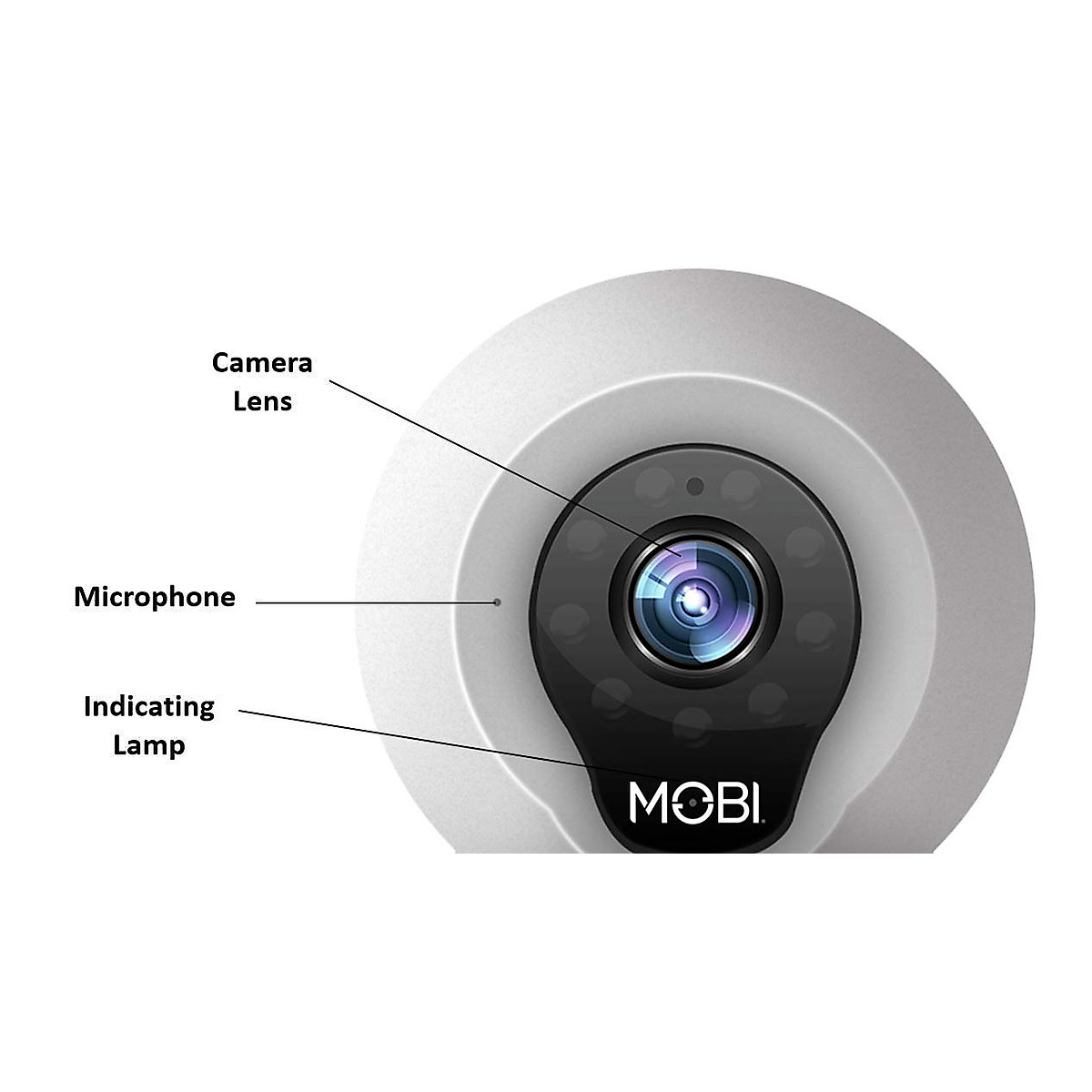 MobiCam WiFi Wireless Baby Camera Monitor, Hd Surveillance Video, Two-Way Talk, Night Vision Motion, Remote Surveillance Cam System, Smart Home Starter Kit Plus Smart Plug