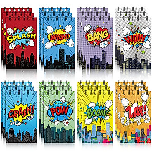 Containlol 24 Pack Mini Notebooks Party Supplies Favors Prize Piñata Fillers Carnival Goodie Bag Stuffers Journal Notepad Teacher Classroom Rewards Supplies for Theme Birthday Party