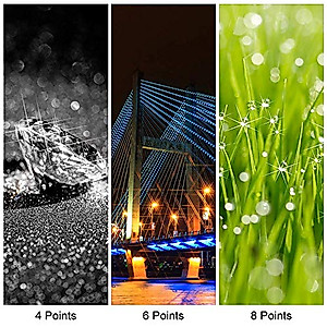 Sedremm Compatible with 72mm Star Filter 3 Pieces Starburst Lens Filter Canon Nikon Sony Olympus Pentax Tarmon Sigma and Other DSLR Cameras 4 Points 6 Points 8 Points