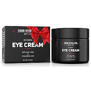 Viking Revolution Men's Eye Cream - Natural Anti-Aging, Dark Circle Treatment, Reduces Puffiness & Crowsfeet - 6ml