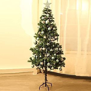 Sunnyglade 60ct Blue Christmas Tree Ball Ornaments Set Shatterproof Christmas Bling-Bling Hanging Decoration with Hand-held Gift Package for Xmas Tree Holiday Wedding Party