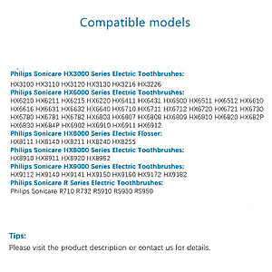 LIANSUM Electric Toothbrush Charger Cable Replacement HX6100 for Philips Sonicare Toothbrush Electric Flosser, HX9000 / HX8000 / HX6000 / HX3000 Series Portable Waterproof Charging Base Power Cord