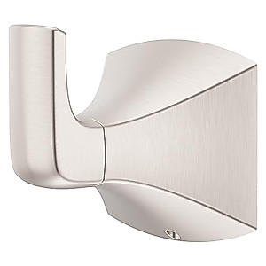Pfister Bruxie Towel Hook, Bathroom Towel Hook, Wall-Mounted, Screw-in, Spot Defense Brushed Nickel Finish, BRHBIE0GS