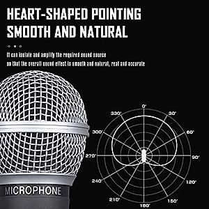 weymic Wm58 Classic Style Dynamic Vocal Instrument with Clean Sound, Metal Body Microphone (not with Cable)