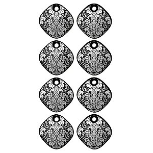 MightySkins Skin Compatible With Samsung Galaxy SmartTag (4 Pack) - Floral Retro | Protective, Durable, and Unique Vinyl Decal wrap cover | Easy To Apply, Remove, and Change Styles | Made in the USA