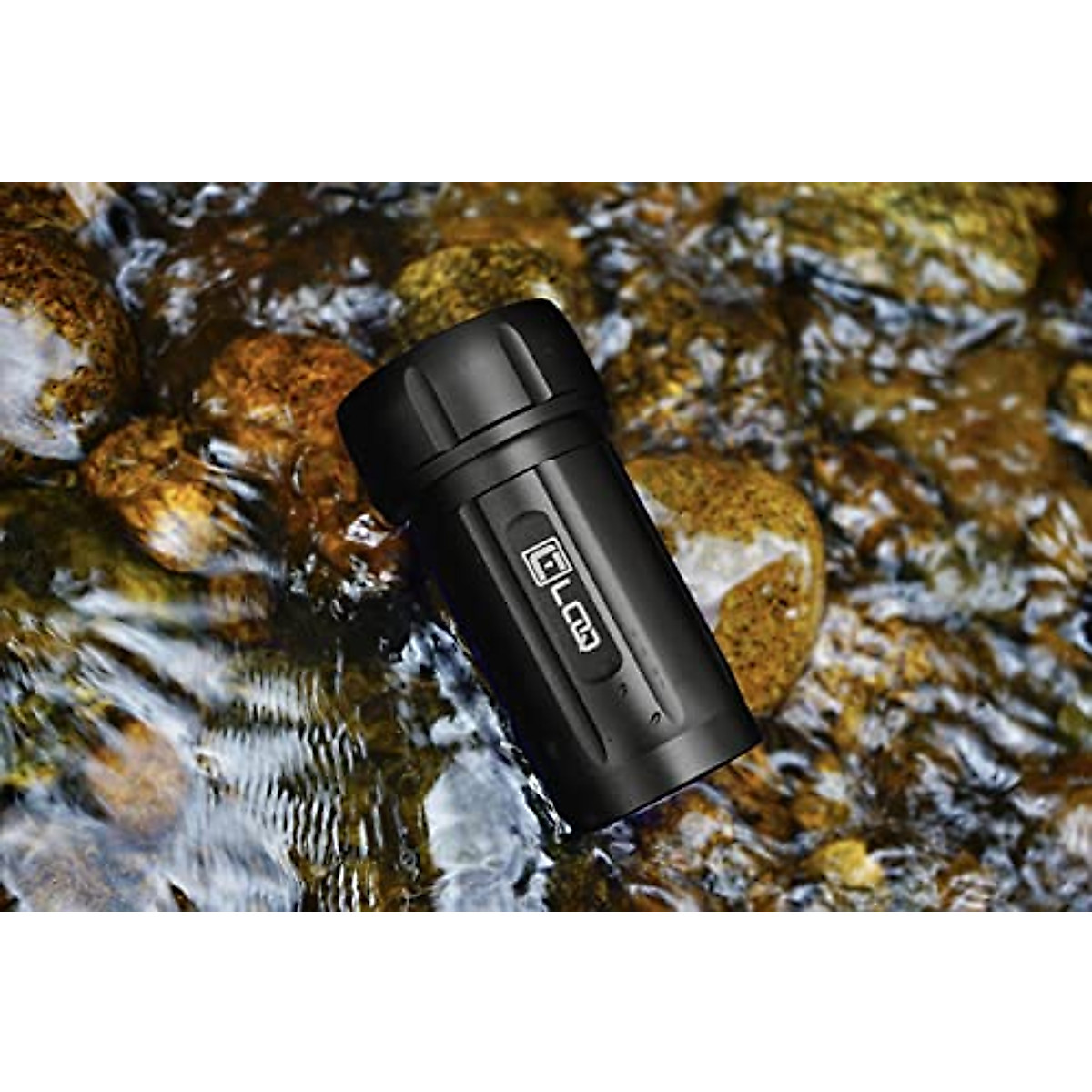 Canniloq TXD120 Premium Rugged Airtight Jar and Storage Container Keeps Herbs Spices Fresh, Zytel Nylon, 120ml (Jet Black)