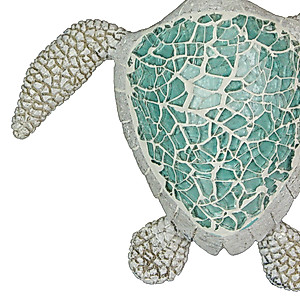 Things2Die4 7 Inch Resin Sea Turtle Sculpture Wall Hanging Beach Home Decor Decorative Art