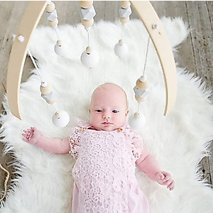 LOOGOOL DIY Baby Mobile Kit Natural Wood Bed Bell Wind Chime Baby Bedroom Ceiling Mobiles Toys Newborn Gift (Star)