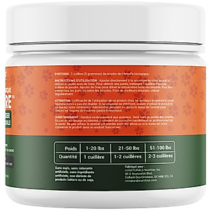 Pumpkin Powder for Dogs Organic 9 oz (255g) Premium Fibre - Canine Stool & Digestive Support - No Diarrhea or Scoots! by miNATURALS