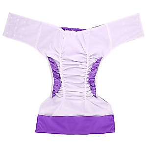 Adult Nappy, 5 Colors Waterproof Adult Brief Diapers or Washable Adult Pocket Nappy Cover, Adjustable Reusable Diaper Cloth Suitable for The Old, The Disabled, Pregnant