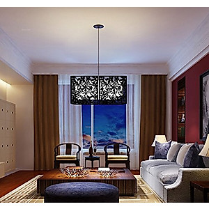 Kernorv Hanging Room Divider Made of Environmentally PVC, 12 PCS Partitions Panel Screen for Decorating Bedroom, Dining, Study and Sitting-Room, Hotel, Bar and Restaurant. (12, Black)