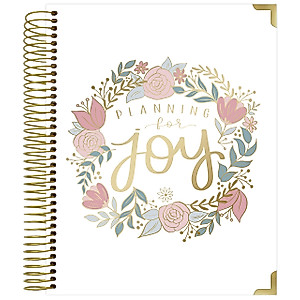 bloom daily planners New Pregnancy and Baby's First Year Calendar Planner & Keepsake Journal with Stickers - Hardcover Scrapbook Memory Book Organizer - Undated - 8” x 10" - Green & Pink