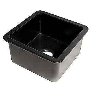 ALFI brand ABF1818S-BM Kitchen Sink, Black Matte