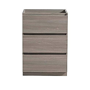 Fresca Lazzaro 24" Gray Wood Free Standing Modern Bathroom Cabinet - Cabinet Only (Sink Not Included)