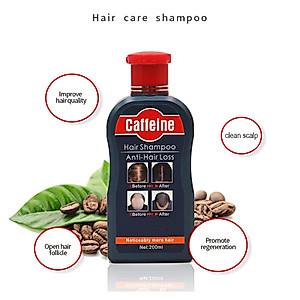 Hotiary Caffeine Hair Growth Shampoo, Hair Loss Treatment Shampoo Strenthen Hair Root Promote Hair Regrowth Thickness Activate Scalp 6.76 fl oz