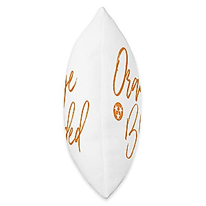 Tennessee State Flag Home Shirt Co. Tennessee Orange Blooded Vol Sports Fan State Flag TN Throw Pillow, 18x18, Multicolor