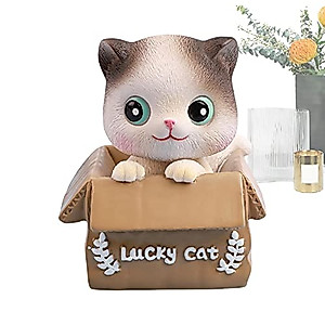 dous Bobbleheads for Car Dashboard Lucky Cat Dashboard Car Ornaments Bobble Head Cat Pet Toy Shaking Head Cat Decor for Car Interior, Automotive Dashboard, Home Desktop