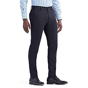 IZOD Men's American Chino Flat-Front Slim-Fit Pants, Black, 36W x 32L