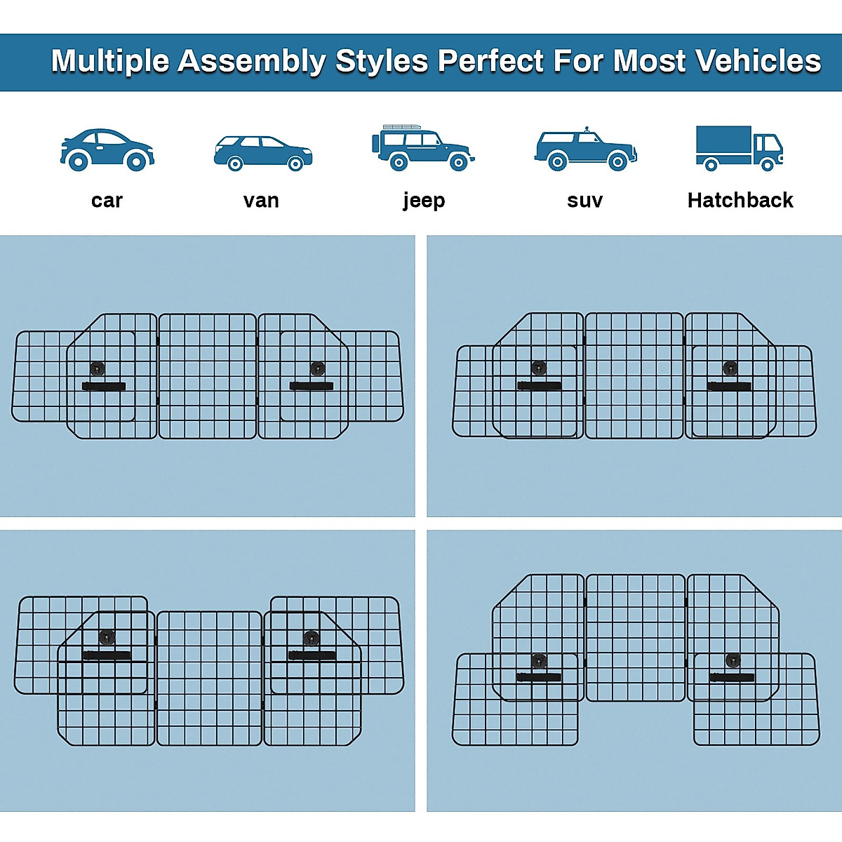 Sunexinlo Dog Car Barriers for SUV