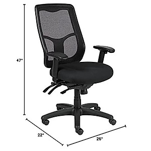 Eurotech Seating Apollo High Multifunction Chair, Black