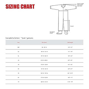 DuPont Tyvek Disposable Coveralls with Zipper Front, 25 Coveralls, White, Size XL, TY120SWH