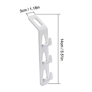 Hanger Connector Hook 4PCS Plastic Hook Cascading Hangers Space Saving Heavy Duty Wardrobe Organizer Bed Bags for Storage