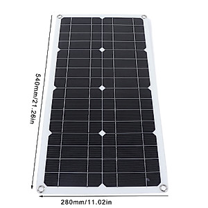Solar Panel Kit 250W Monocrystalline Solar Panel Kit Solar Panel Controller Combo with 10A Charge Controller Dual USB Ports for RV Car Boat Battery Charging