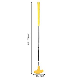 01 Junior Golf Putter, Kids Two Way Golf Putter, Flexible Lightweight Golf Training Beginners Golf Practicing for Kids(Yellow)