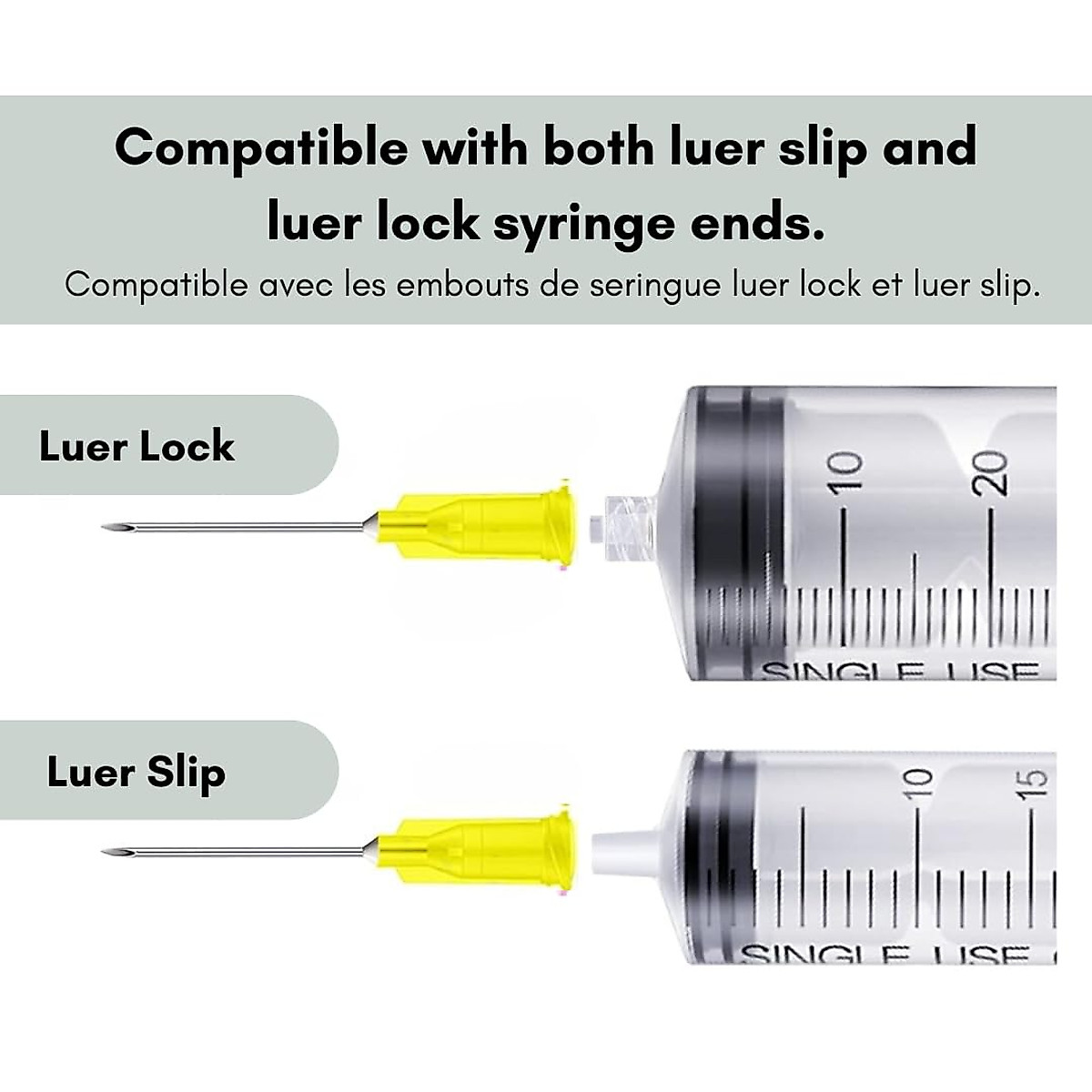 Elimedical Veterinary Hypodermic Needle, Poly Hub 20G x 1 inch, 100 per box, Individually Packed, NDL2025