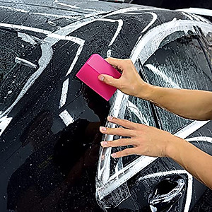 EHDIS PPF Squeegee 3PCS Soft Small Rubber Squeegee Window Edge Trimming Scarper for Curved Surfaces Vinyl Wrap Installation Tool,Car Glass Cleaning,Vehicle Mirror Window Water Wiper Cleaning Tool