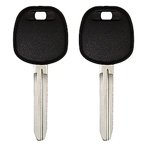 Keyless2Go Replacement for New Uncut Transponder Ignition 4C Chip Car Key TOY43 (2 Pack)