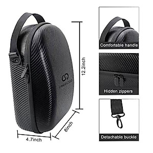 UMEEUTOO Hard Travel Carrying Case Compatible with Meta Quest Pro and Accessories Large Space case for Vr and Accessories and All Head Strap