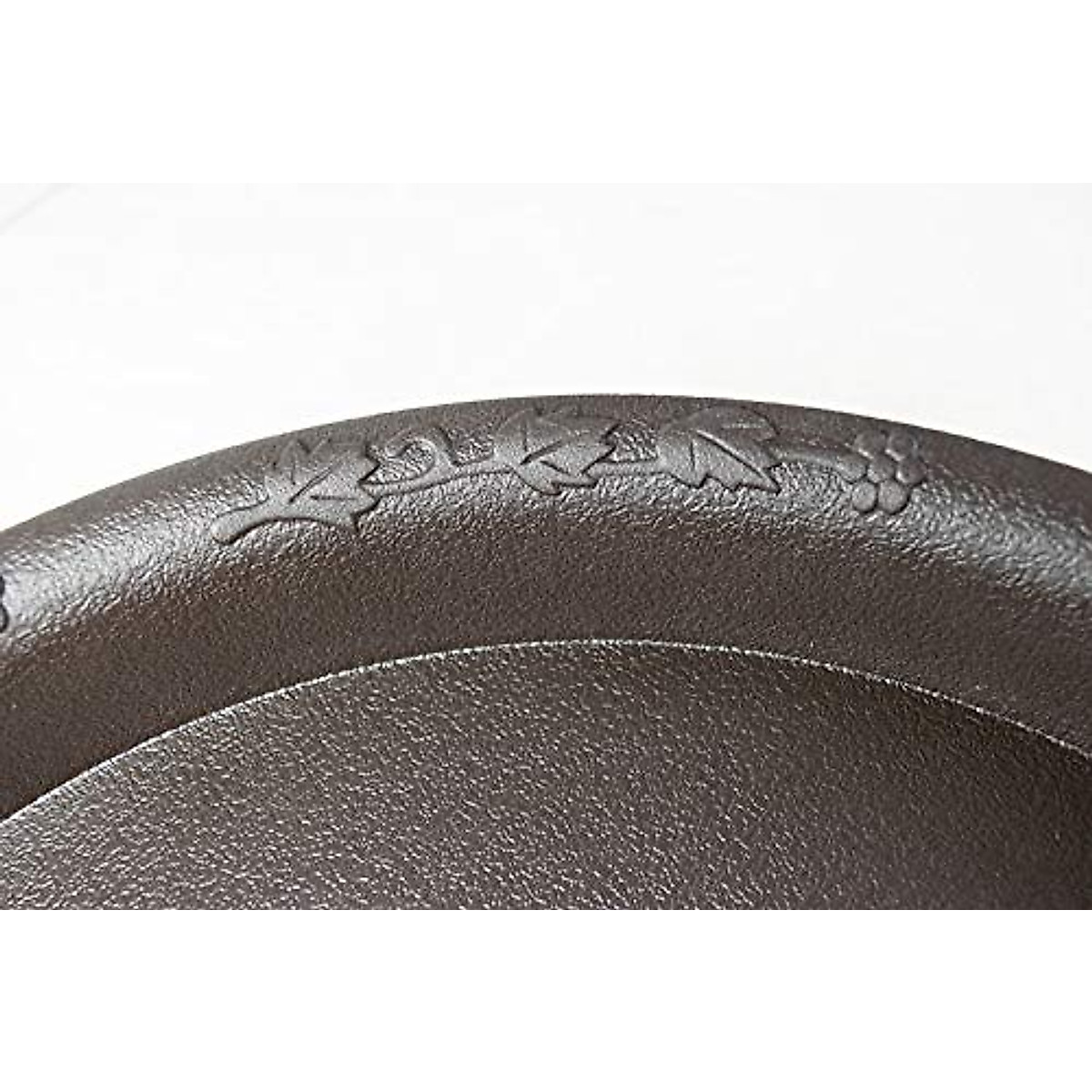 4 Round Plastic Humidity Tray for Bonsai Tree and Home Garden Plant 4.25"x 4.25"x 0.5" - Dark Brown