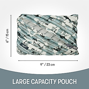 ZIPIT Camo Big Pencil Case, Grey Camouflage